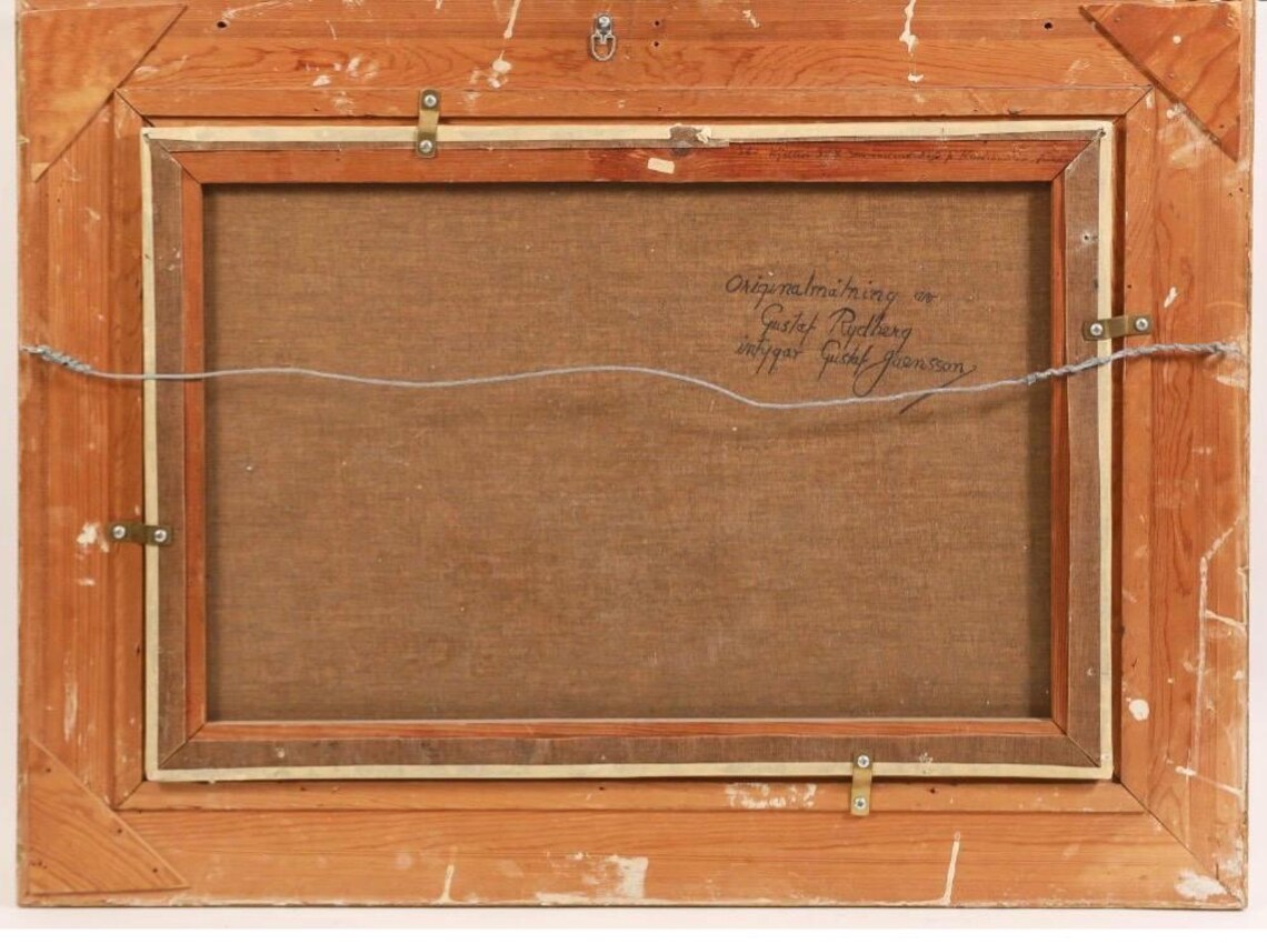 Gustaf Fredrik Rydberg Landscape Oil Painting on Canvas 1885 - Etsy