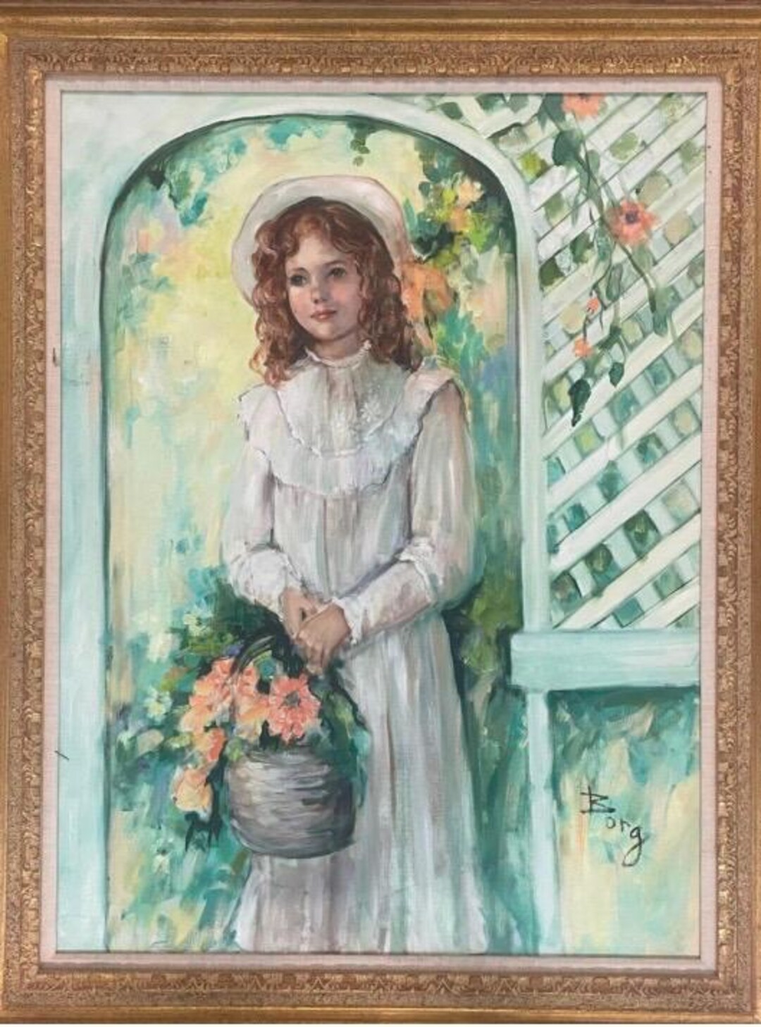 Irene Borg Original Oil Painting on Canvas Large - Etsy