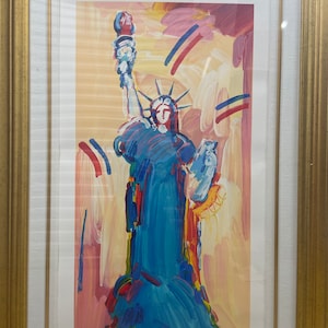 Peter Max Lithograph Signed and Numbered “statue of Liberty 2014” - Etsy