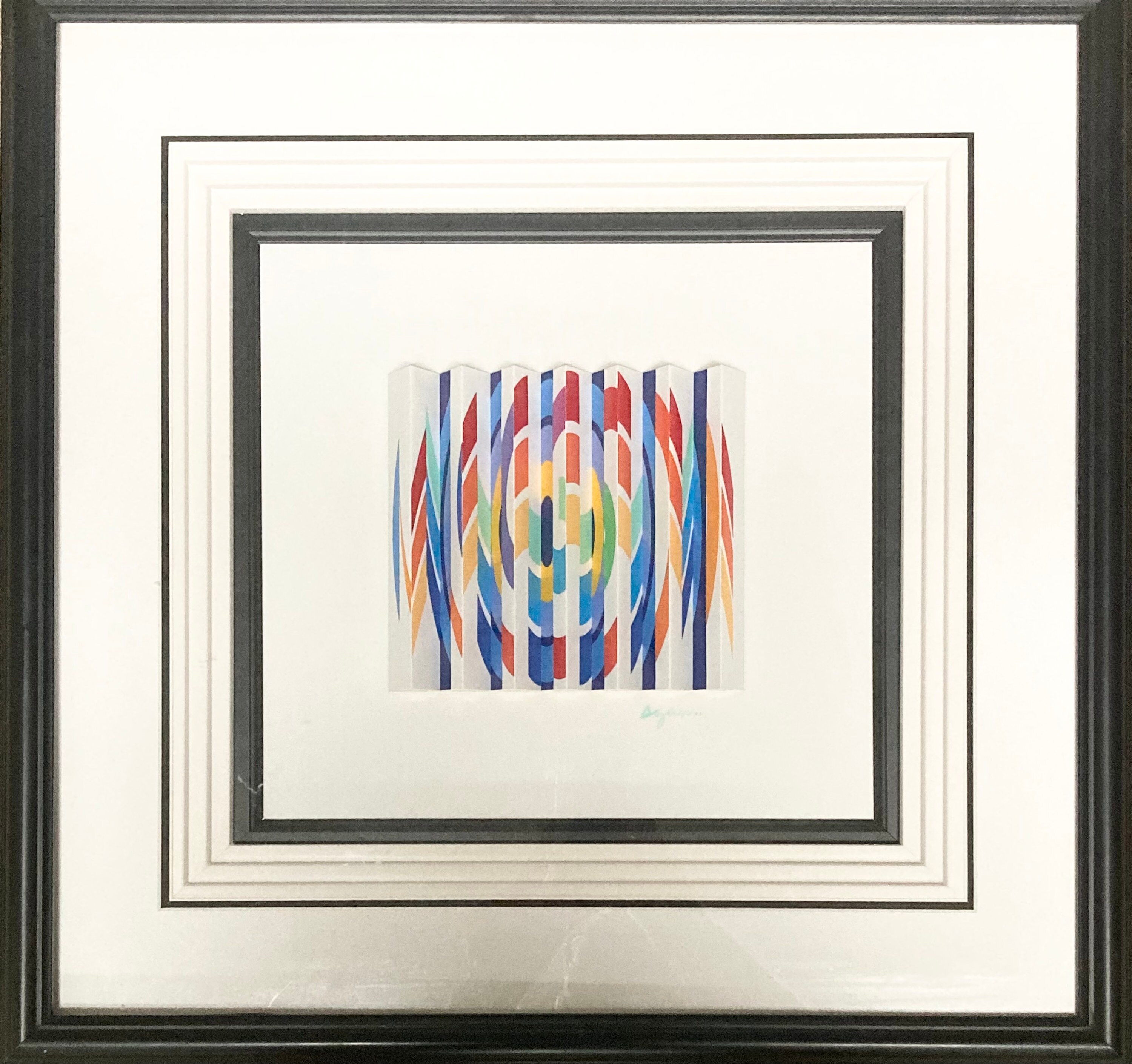 Yaccov Agam Polomorph Signed and Numbered “A Rainbow Message Blessing ...