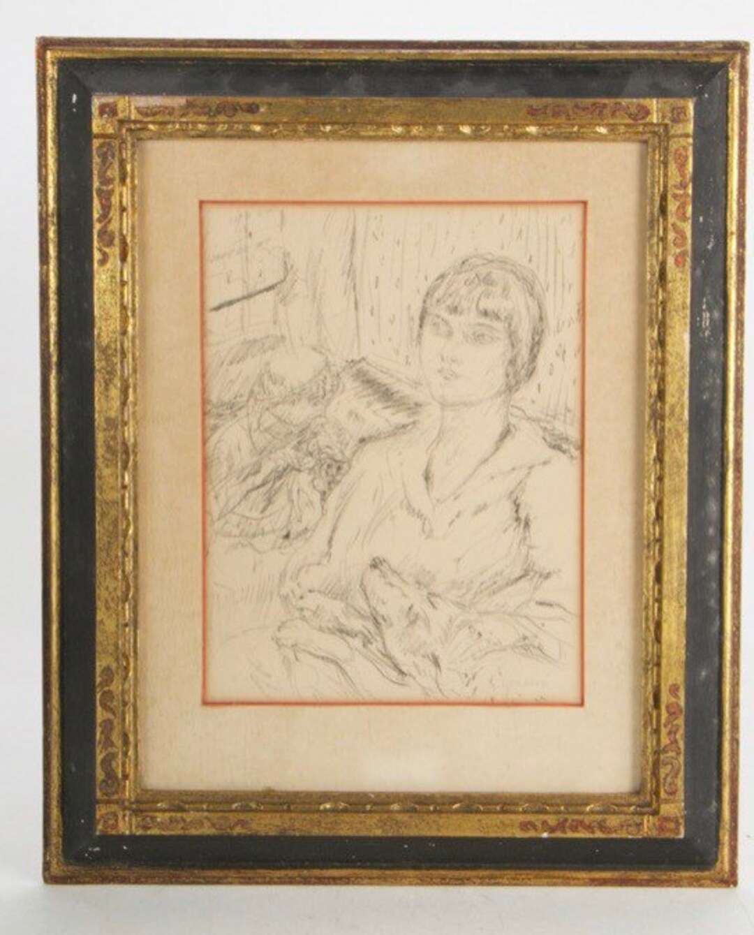 Pierre Bonnard, (french, 1867-1947)woman With Dog Etching, 1924 -print ...