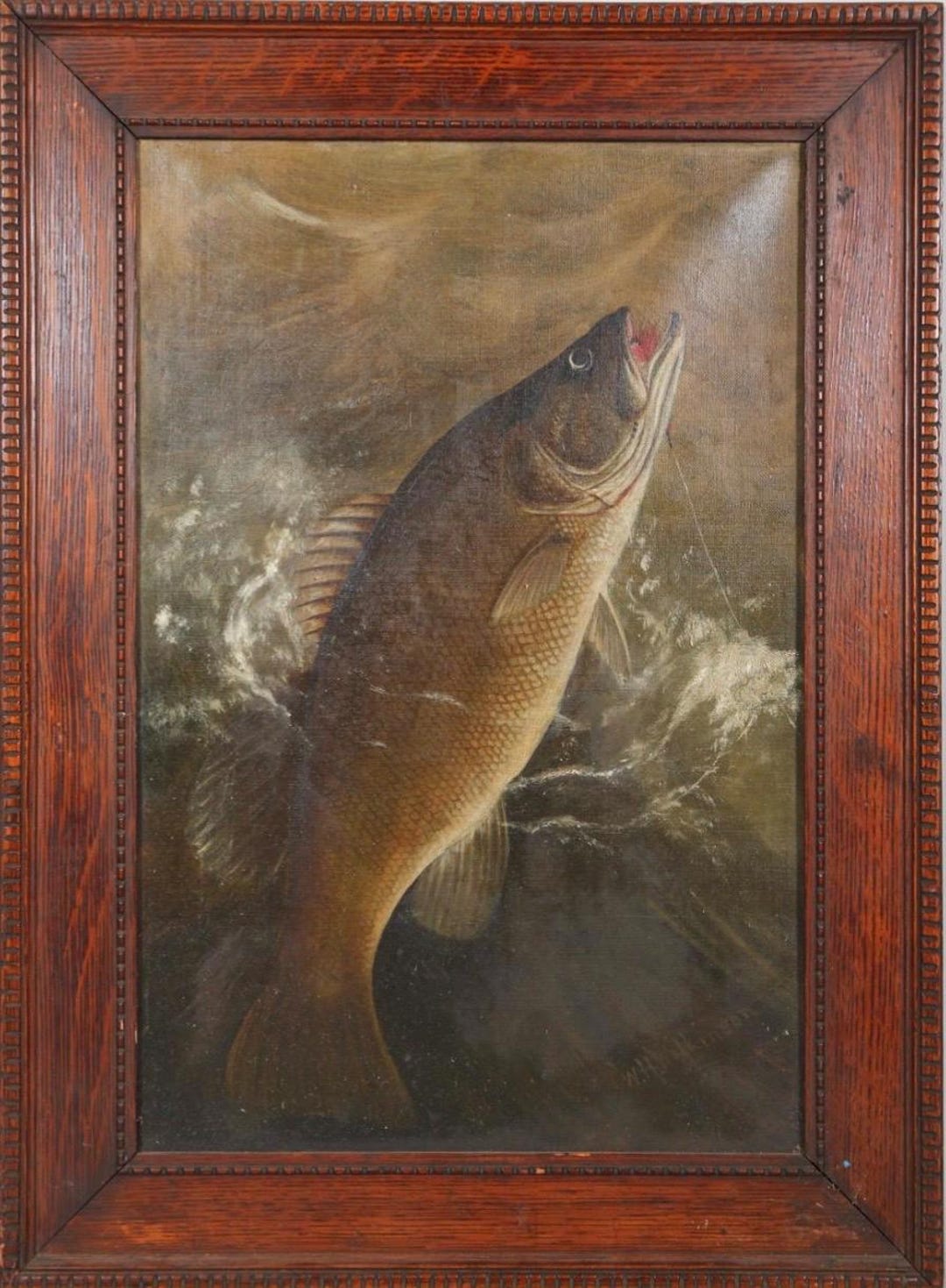 W.H. Wilkinson (british 1856-1934), Leaping Trout, Oil on Canvas - Etsy