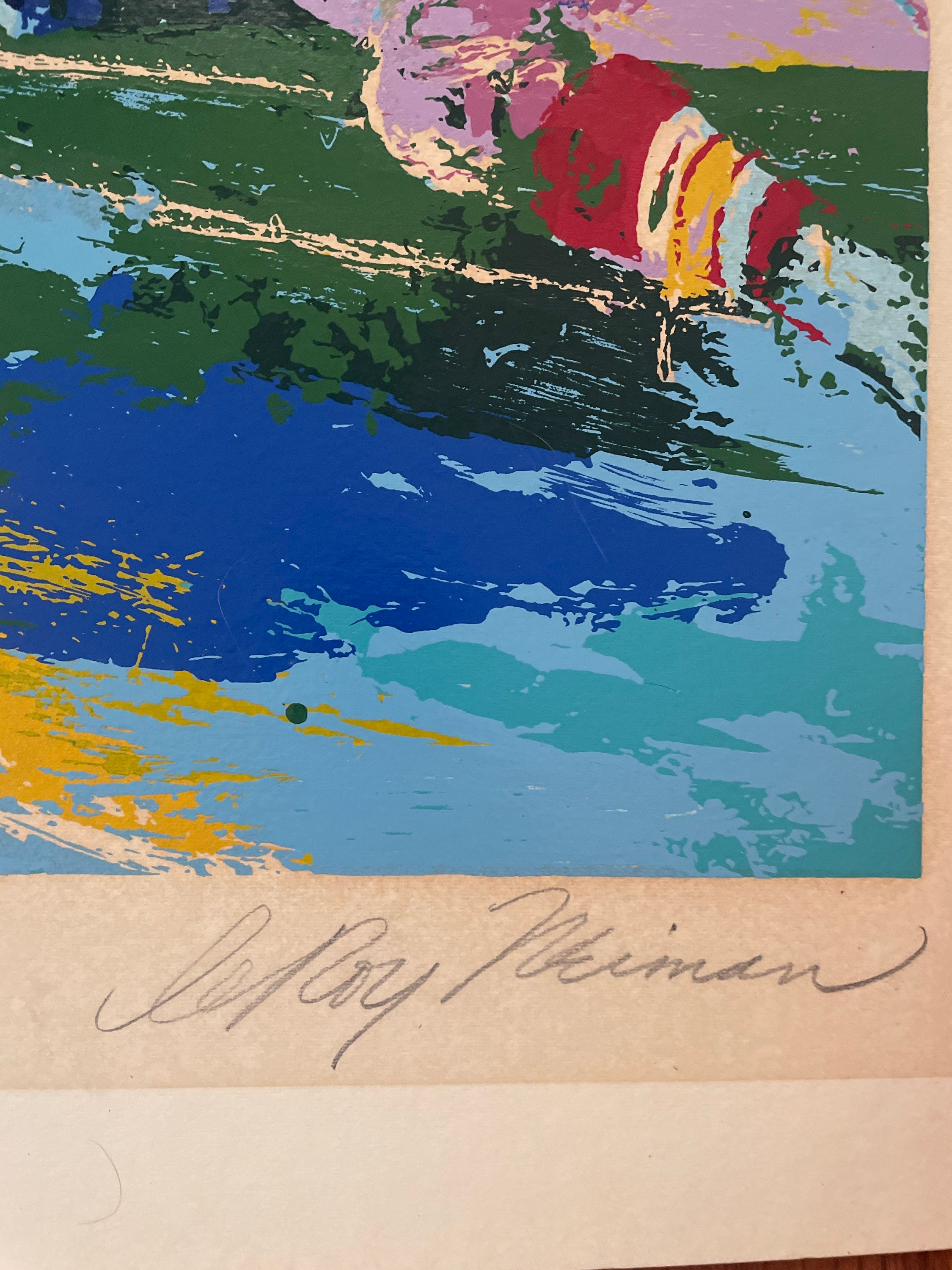 Leroy Neiman Lithograph Signed Artist Proof (1974 Rushing Back) - Etsy