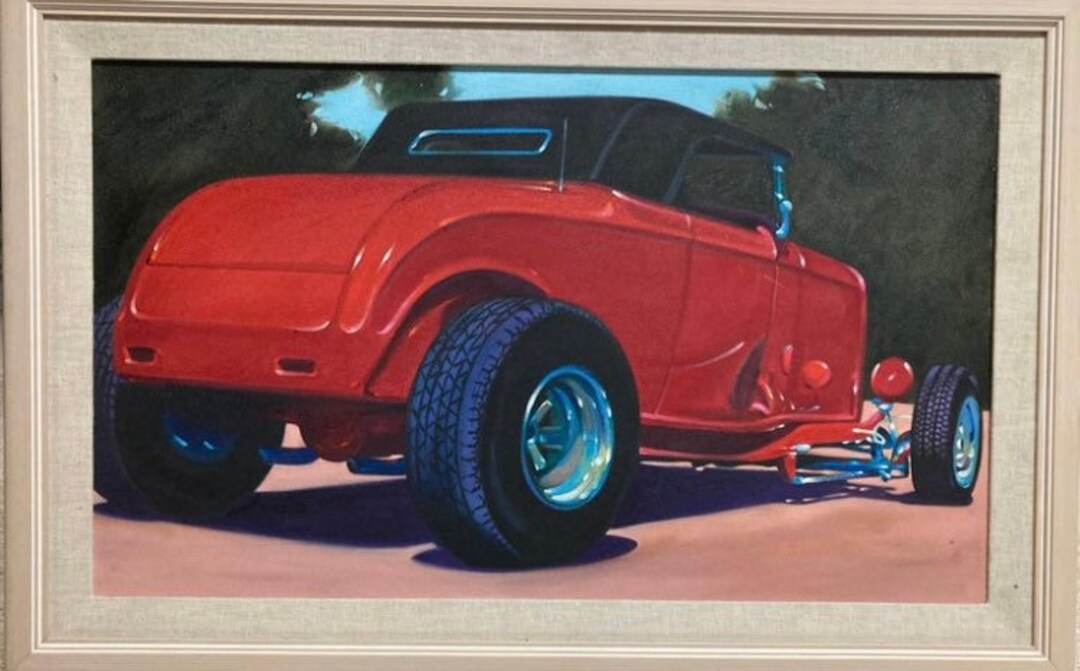 Robert Seabeck Original Oil Painting on Canvas “red Highboy” - Etsy