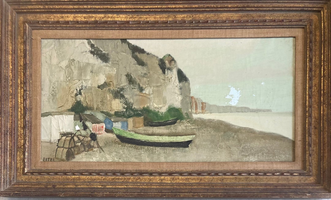 Jacques Eitel Original Painting Large Oil on Canvas French Signed Art ...