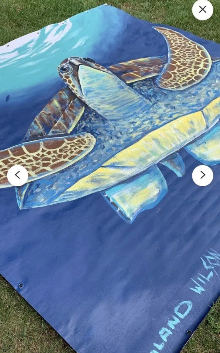ORIGINAL Robert Wyland Largest Painting Turtle Retail 250k - Etsy