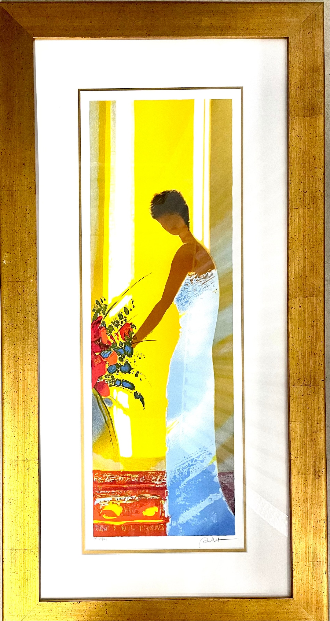 Emile Bellet Lithograph Signed and Numbered “la Robe Bleue” - Etsy