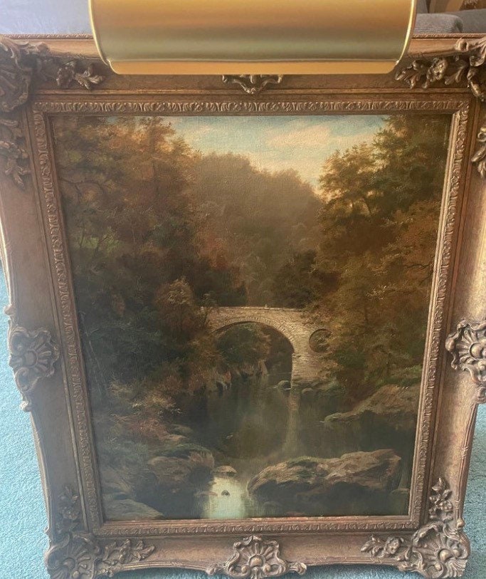 Edgar Longstaffe Original Oil on Canvas “river Scene” - Etsy