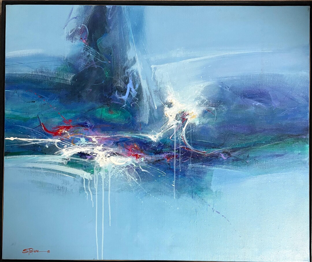 Seikichi Takara Original Oil Painting on Canvas “night Wind” - Etsy