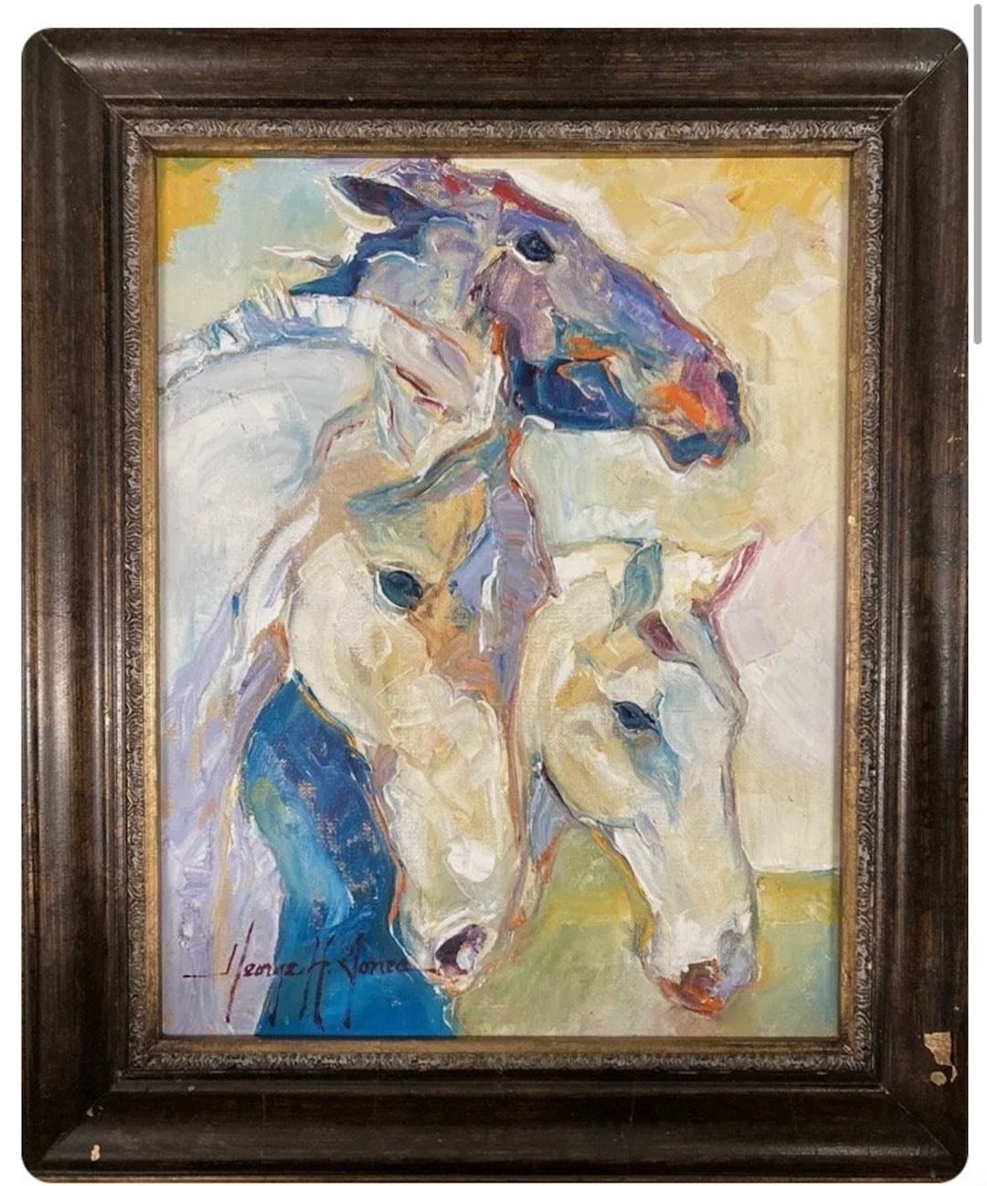 Original George H Jones Oil Painting on Canvas (texas Artist) - Etsy