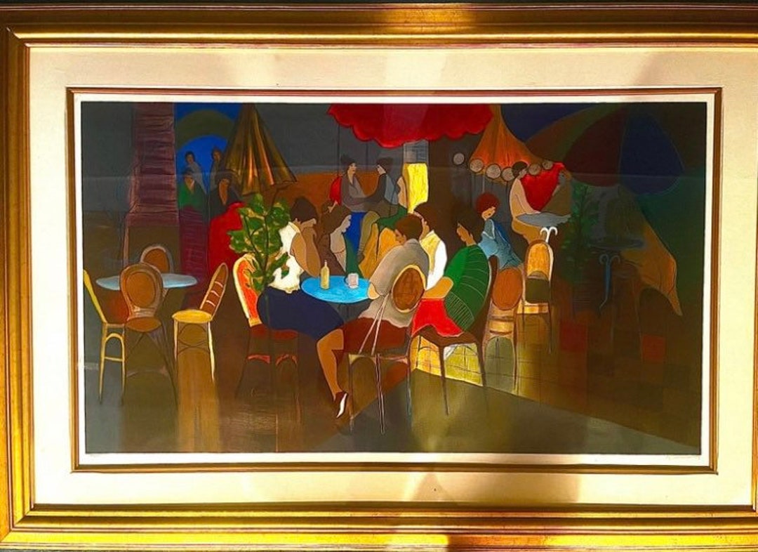 Tarkay Original Serigraph Signed and Numbered “night Cafe” - Etsy