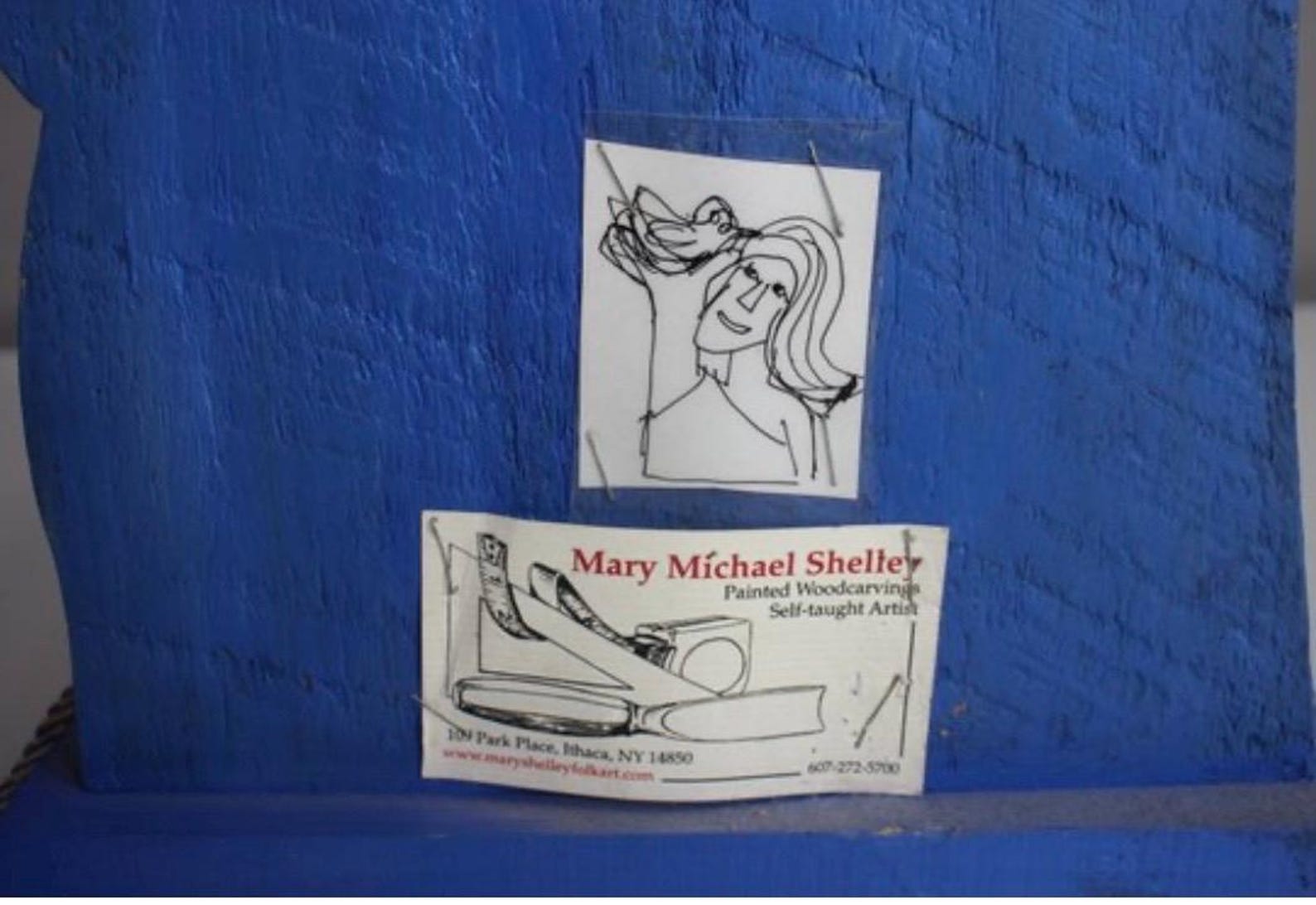 Mary Michael Shelley Hand-painted Folk Art Sculpture Lady Liberty ...