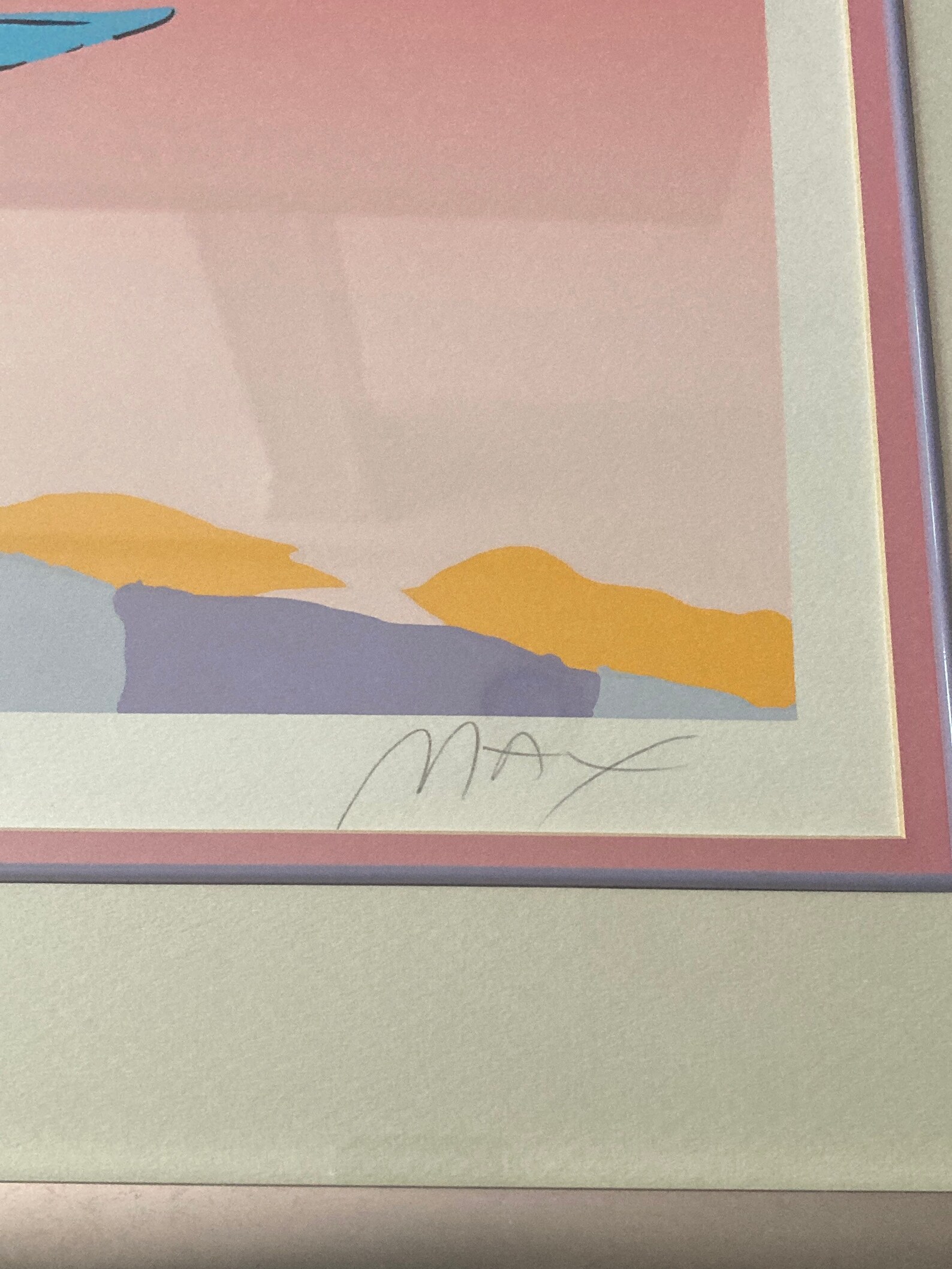 Peter Max Lithograph Signed and Numbered pink Sky Flyer - Etsy