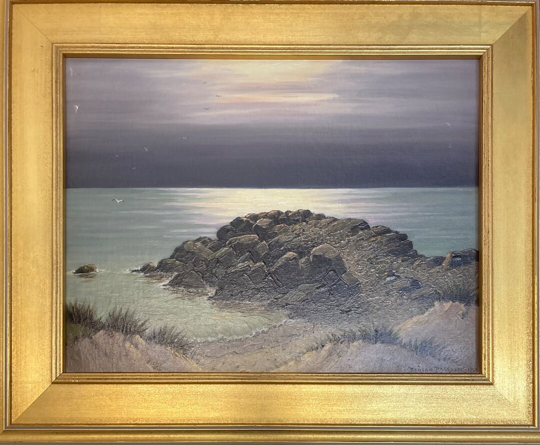 Benson Bond Moore (american 1882 - 1974) - Seascape , Oil on Board - Etsy