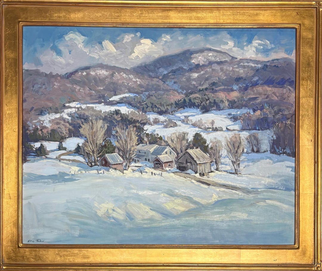 Eric Tobin Original Oil Painting on Canvas “cold Hallow Farm” - Etsy