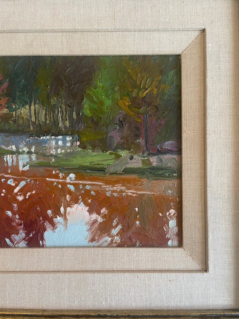 Len Chmiel Original Painting on Board “black Sand Basin” - Etsy