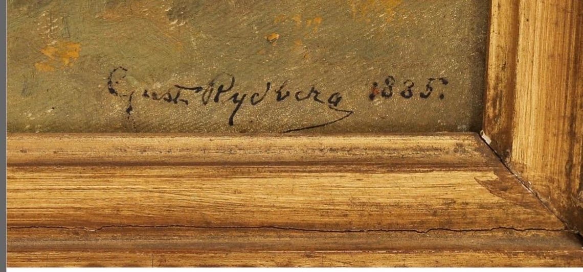 Gustaf Fredrik Rydberg Landscape Oil Painting on Canvas 1885 - Etsy