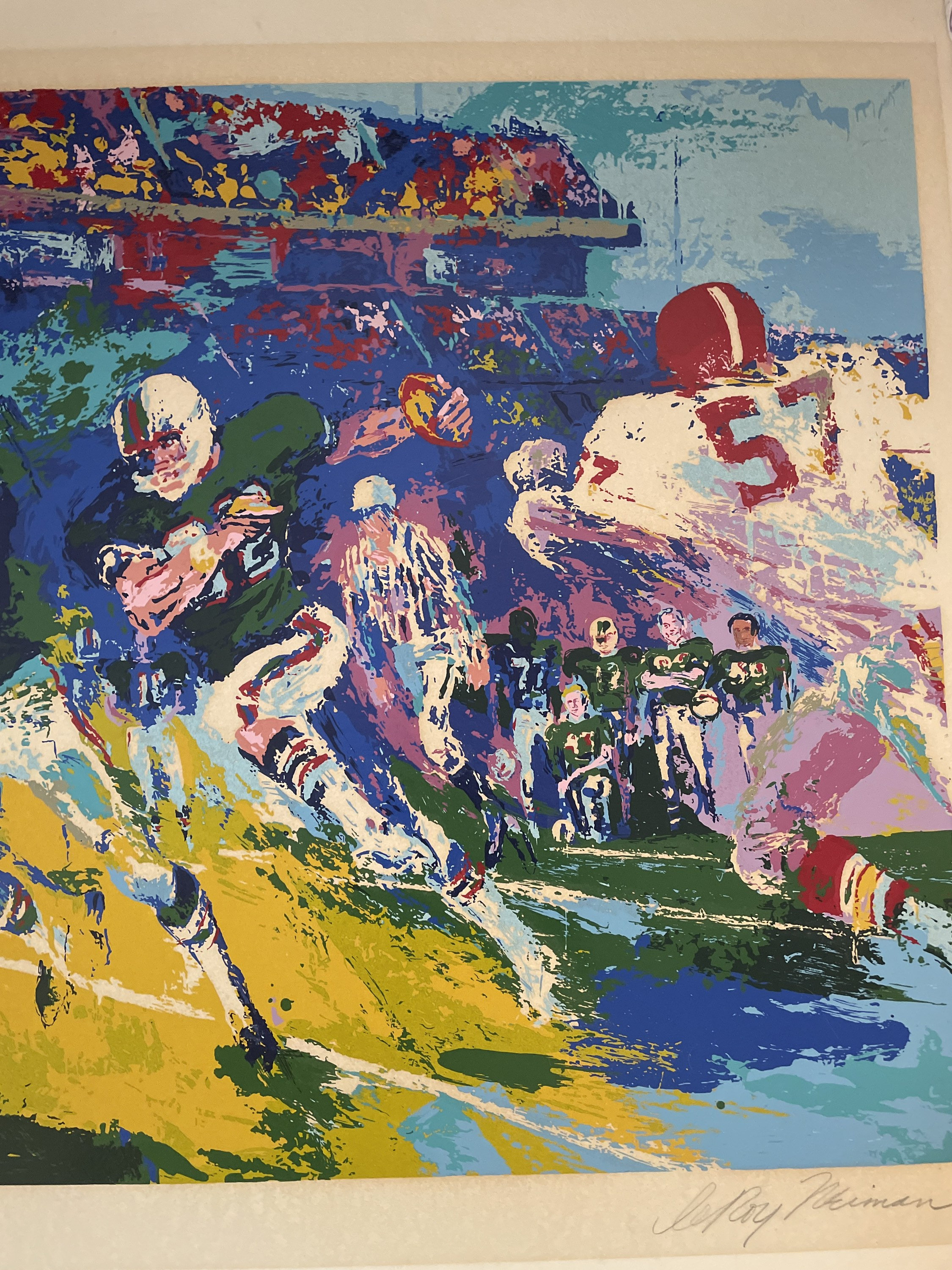 Leroy Neiman Lithograph Signed Artist Proof (1974 Rushing Back) - Etsy