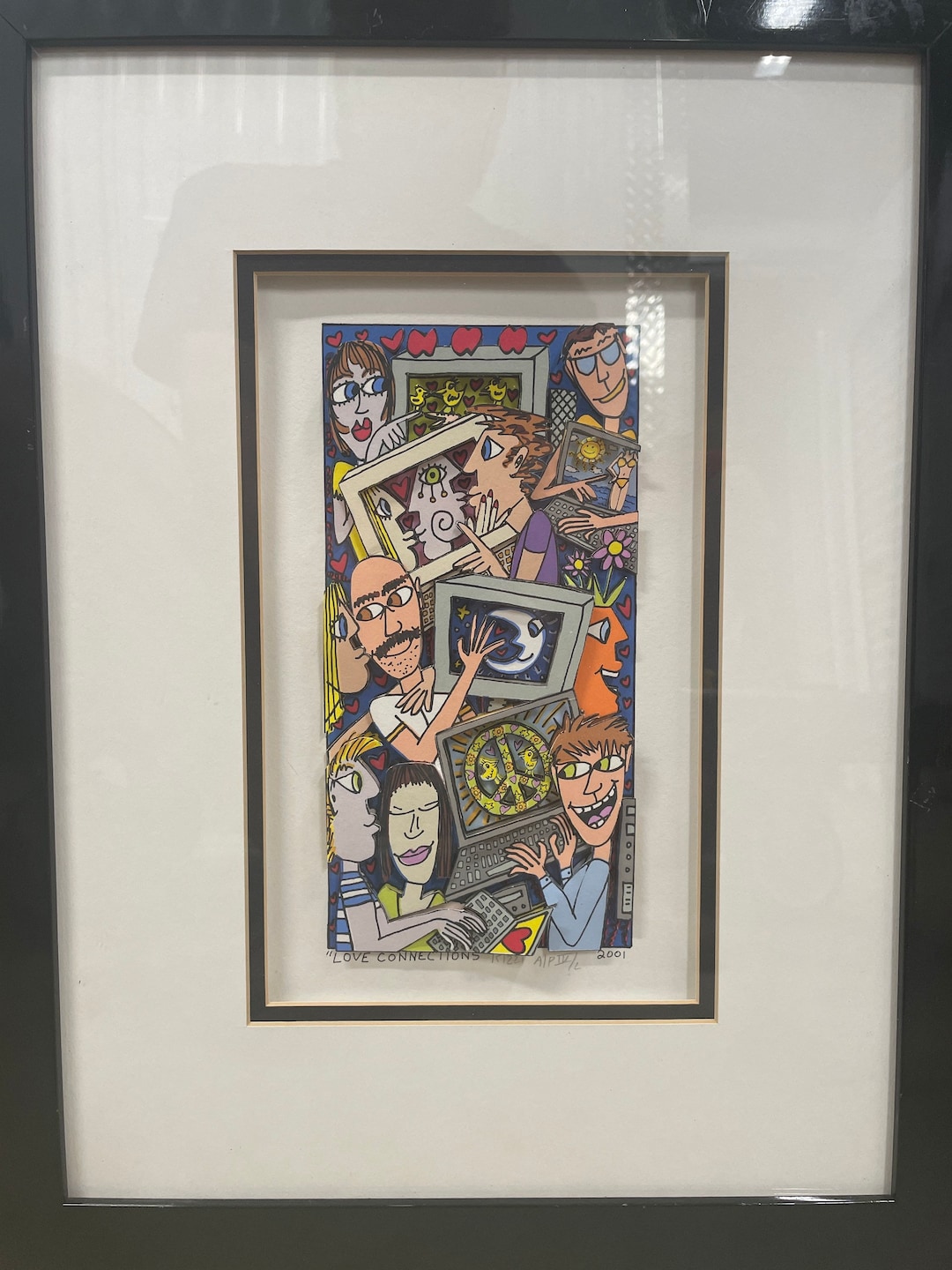 James Rizzi Signed /number 3d 2001 Love Connections - Etsy
