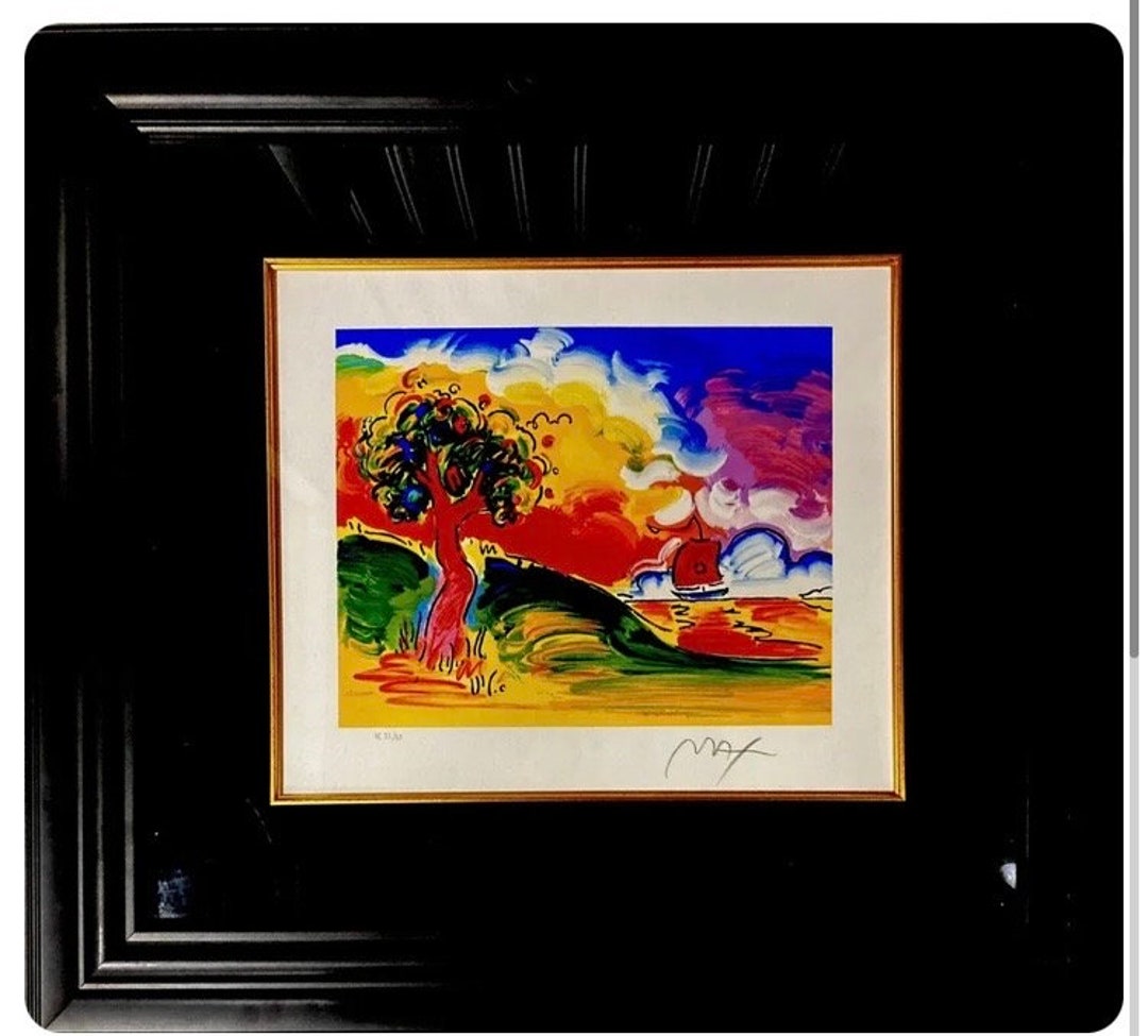 Peter Max Signed and Number Lithograph “quiet Lake” - Etsy