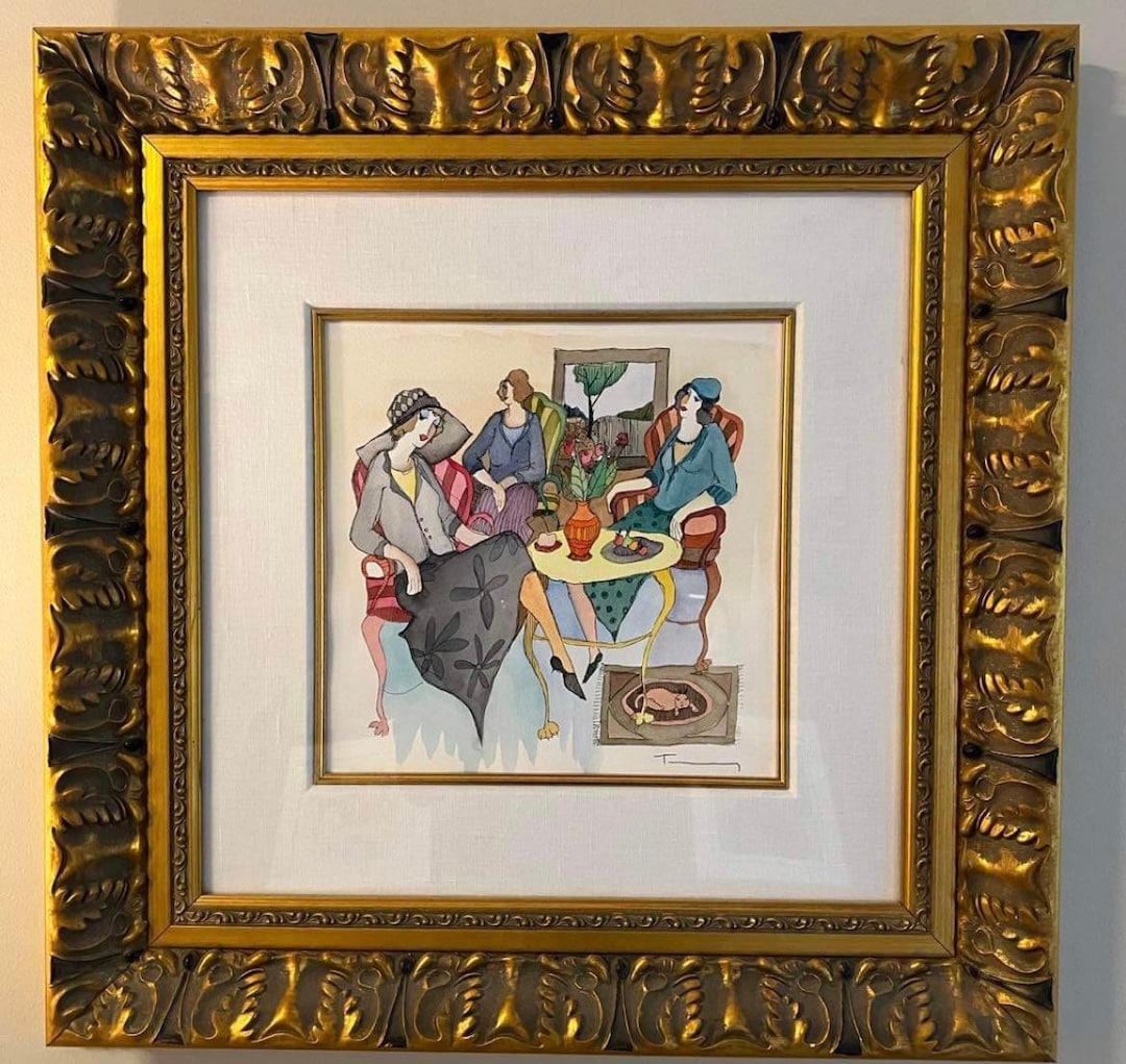 Tarkay Original Watercolor With Coa “a Perfect Day” - Etsy