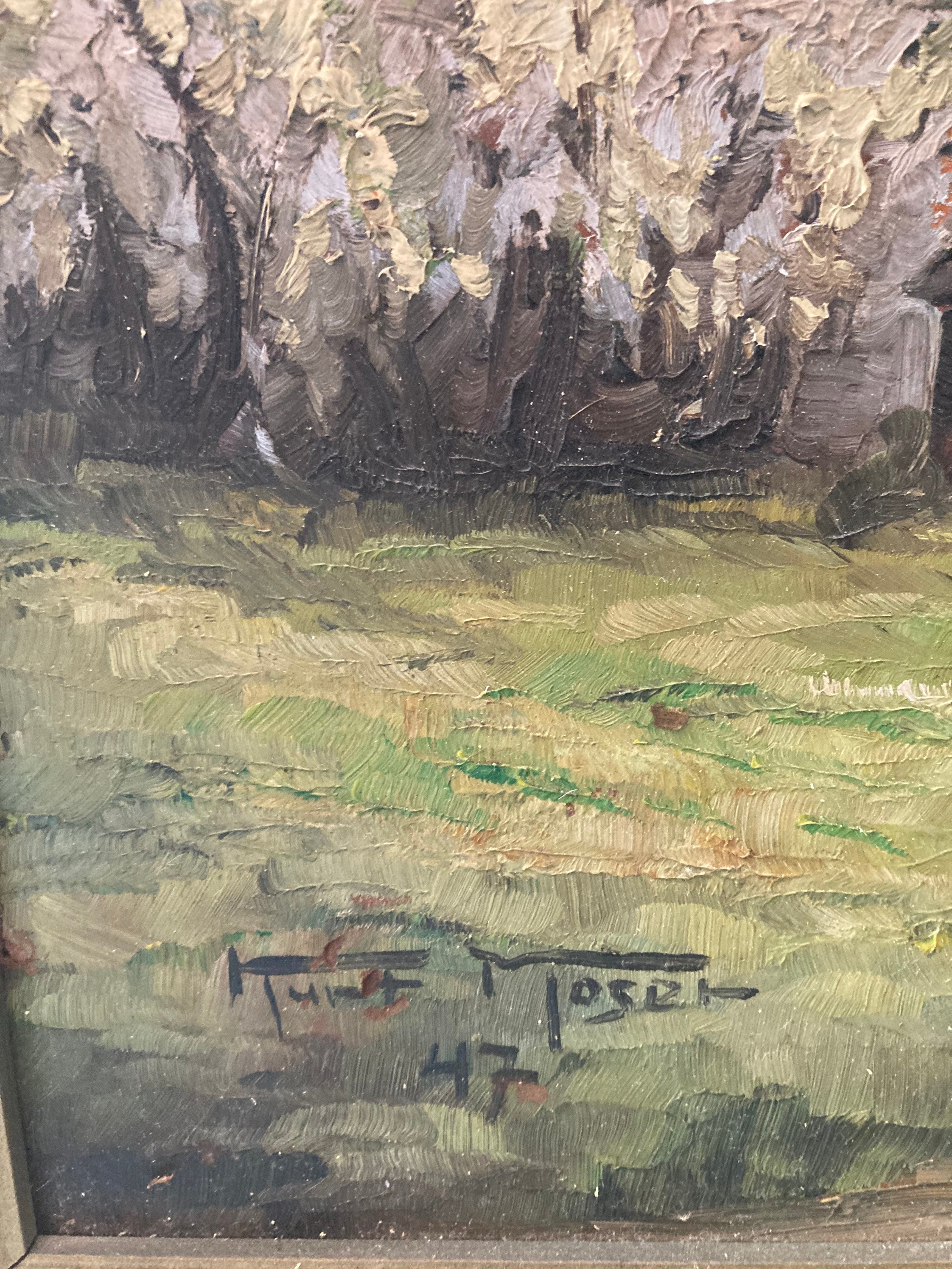 Kurt Moser Original Painting Oil on Board “mountain Scene” - Etsy