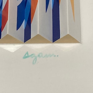 Yaccov Agam Polomorph Signed and Numbered “A Rainbow Message Blessing ...