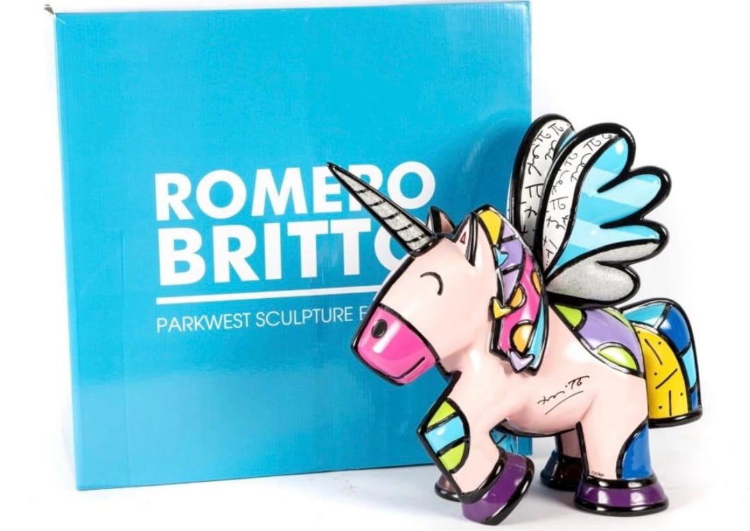 Romero Britto “magic” Original Sculpture Signed and Numbered - Etsy