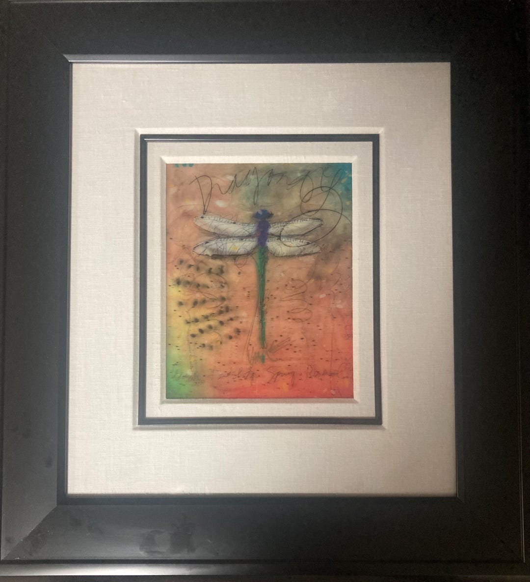 Tim Yanke Holographic Dragonfly Signed and Numbered - Etsy