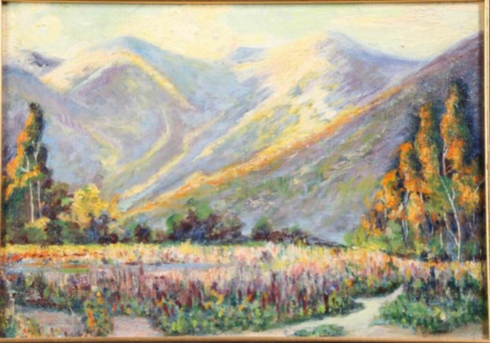 Benjamin Chambers Brown (american, 1865-1942),wildflowers, Oil on Board ...