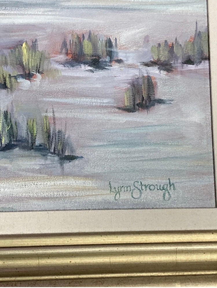 Lynn Strough Original Oil Painting on Canvas “mountain Lakes” - Etsy