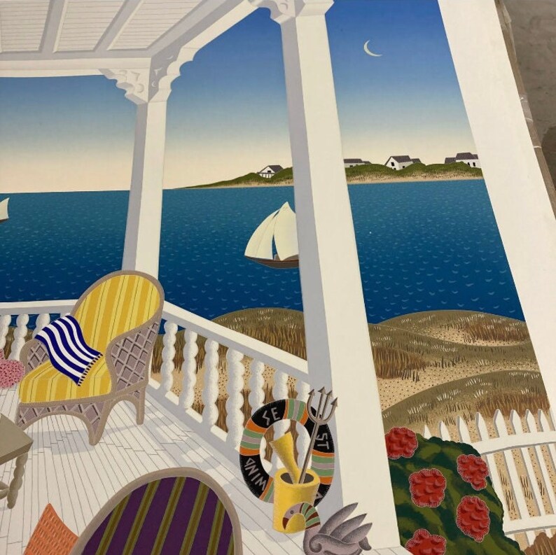 Thomas Mcknight Serigraph 1991 Marthas Vineyard Signed and Numbered - Etsy