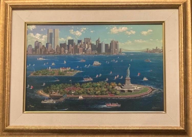 Alexander Chen “new York Gateway” Embellished Serigraph - Etsy