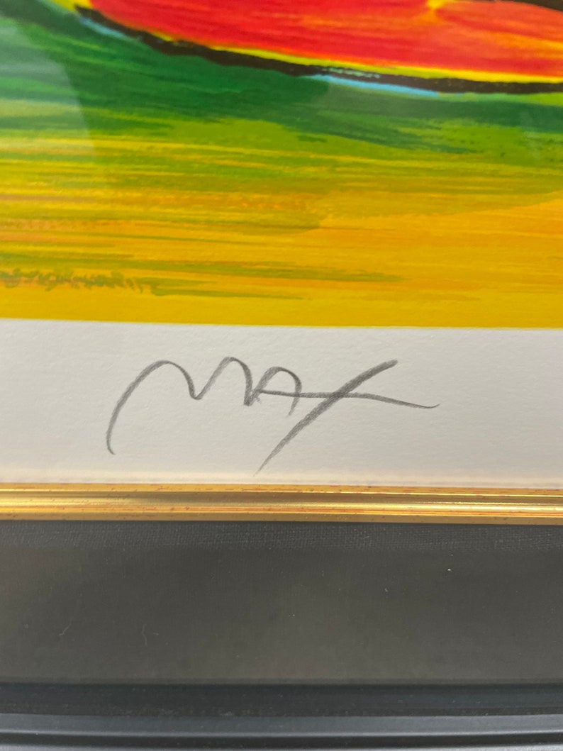 Peter Max Signed and Number Lithograph “quiet Lake” - Etsy