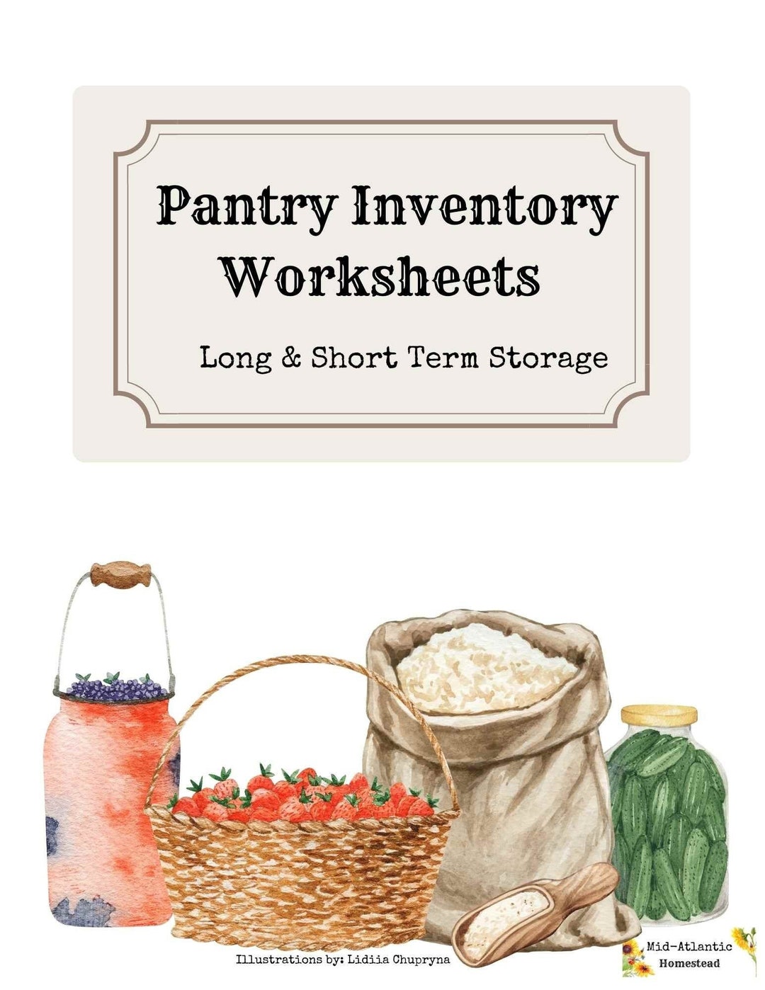 Pantry Storage Inventory Worksheets and Labels - Etsy