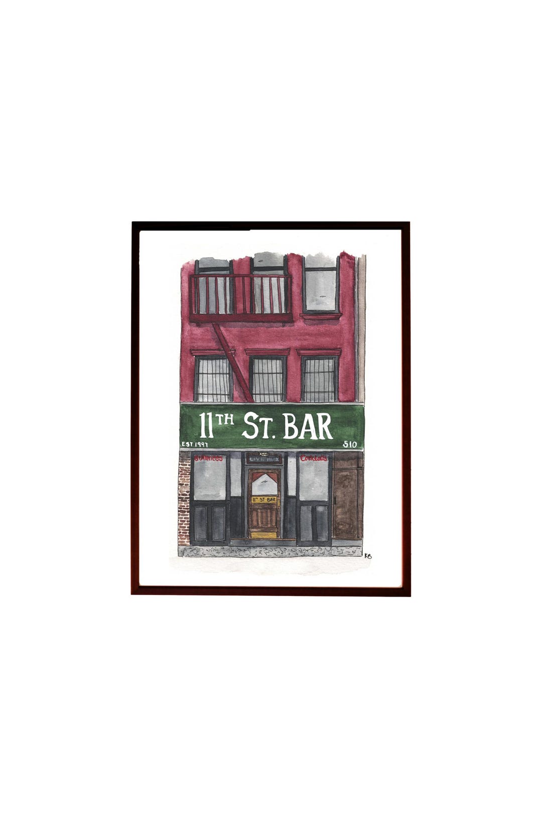 11th St Bar- Print - Etsy