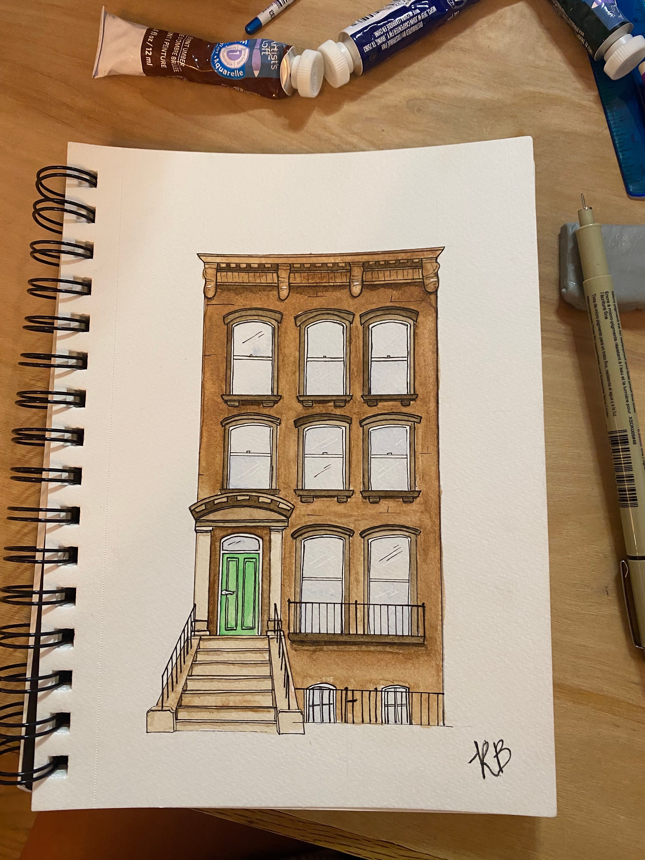 Custom Watercolor (buildings) - Etsy