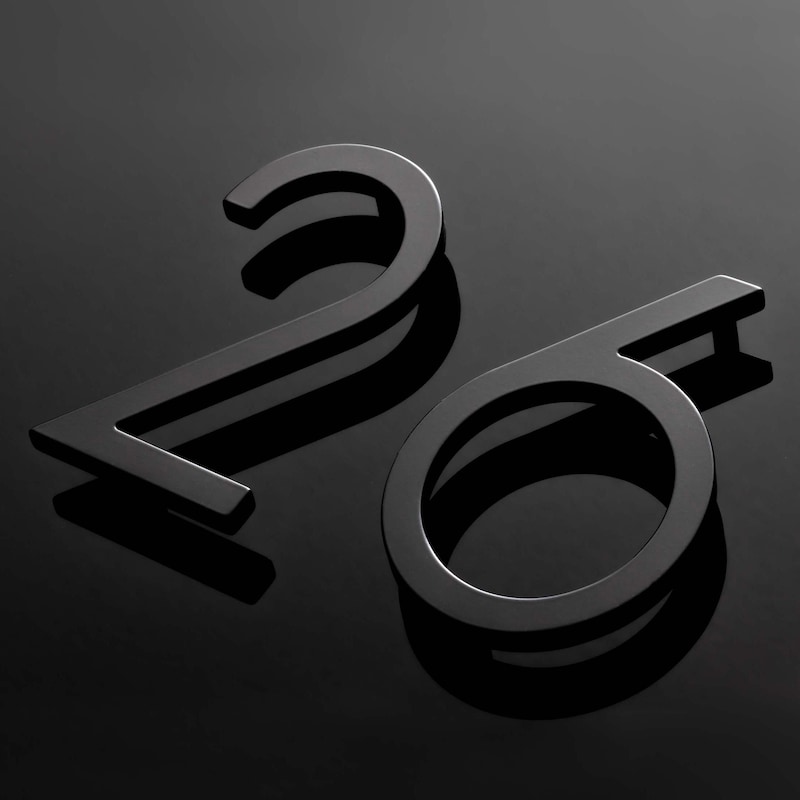 House Number Black 7 Inch - Etsy