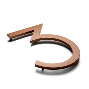 Large Copper House Numbers: 12 Inch Modern Metal Address Numbers - Etsy
