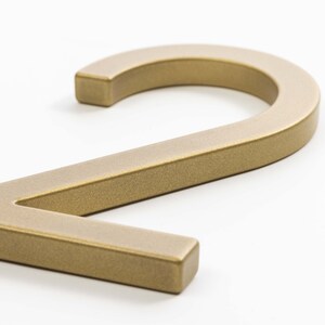 Brass House Numbers 5 Inch Address Numbers With Brass Finish - Etsy