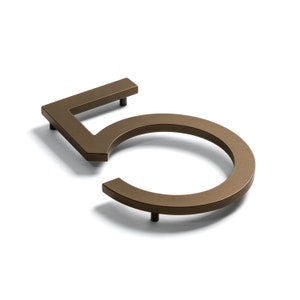 Large Address Numbers: 10 Inch Dark Bronze Modern House Numbers - Etsy