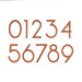 Copper House Numbers 5 Inch Metal Address Numbers With Copper Finish ...