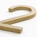 Modern Brass House Numbers | Floating Metal Address Numbers With Matte ...