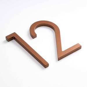 Large Copper House Numbers: 12 Inch Modern Metal Address Numbers - Etsy