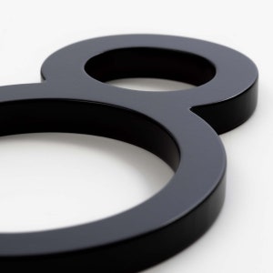 Black Metal House Numbers 5 Inch Modern Address Numbers - Etsy