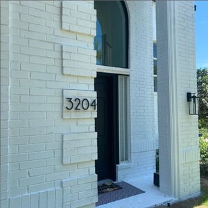 Matte Black House Numbers: 5 Inch Metal Floating Address Numbers - Etsy