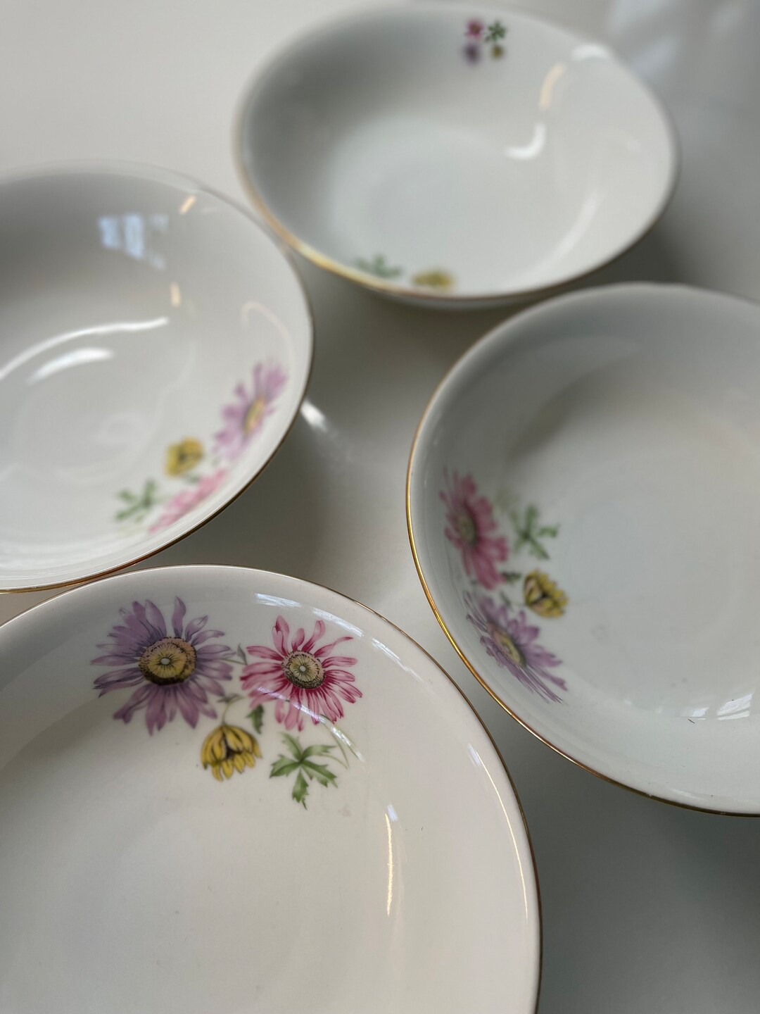 Set of 4 Epiag China Dessert Bowl, Dinnerware, Shabby Chic Dishes ...