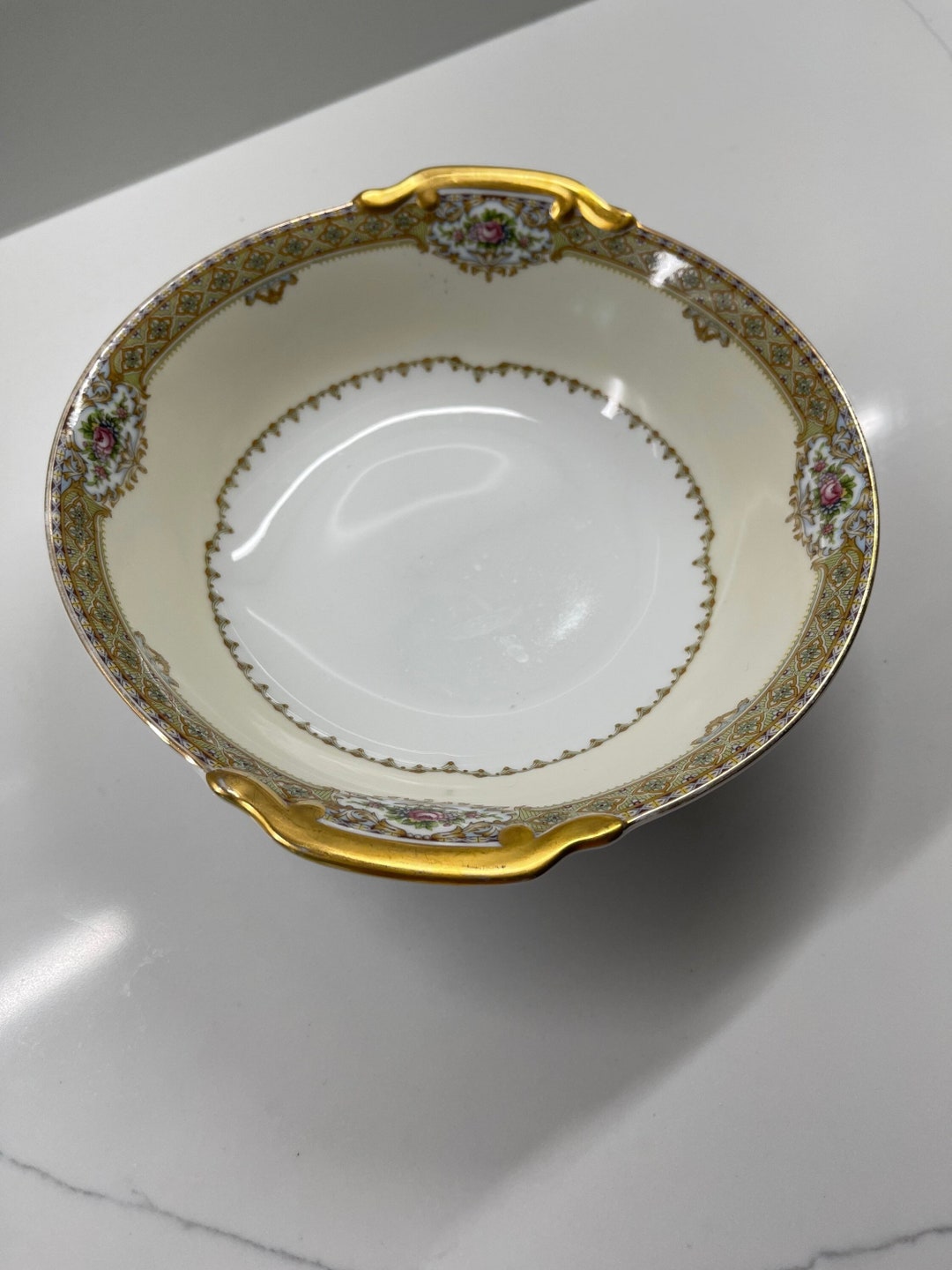 Vintage Serving Bowel, Dinnerware, Shabby Chic Dishes, Bridal Shower ...