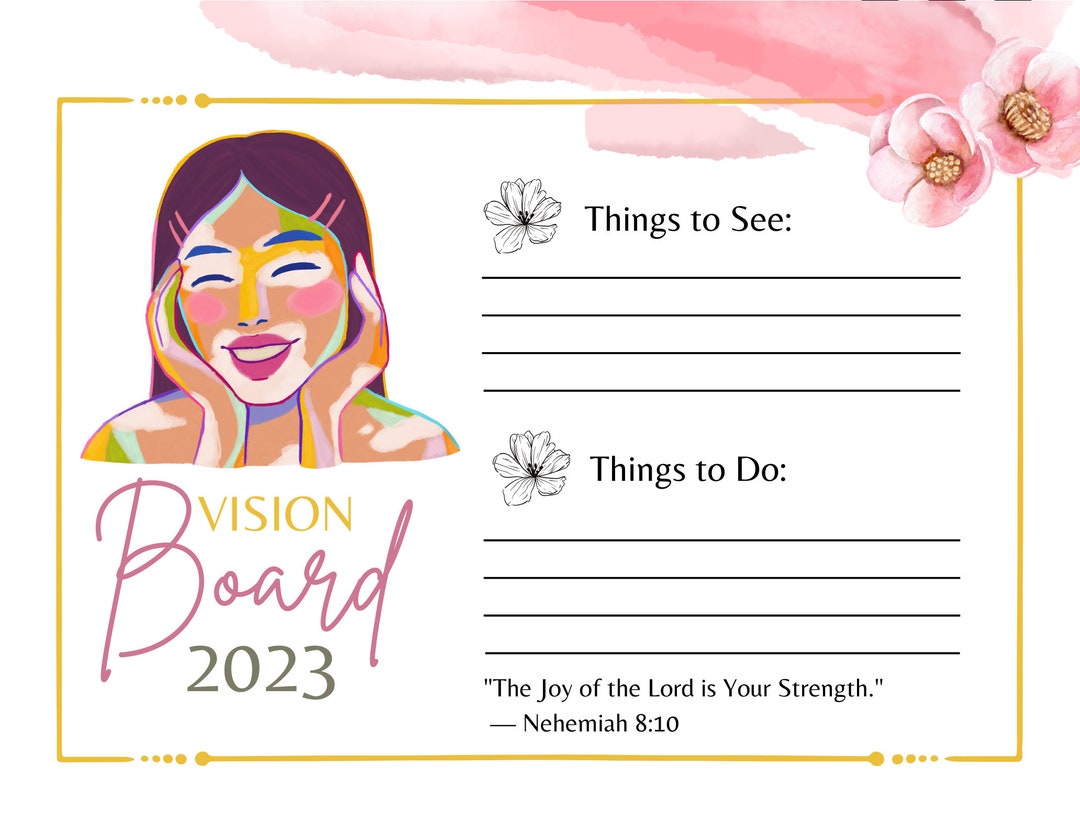Christian, Bible Verse, Vision Board Party, New Year Resolution, Ladies ...