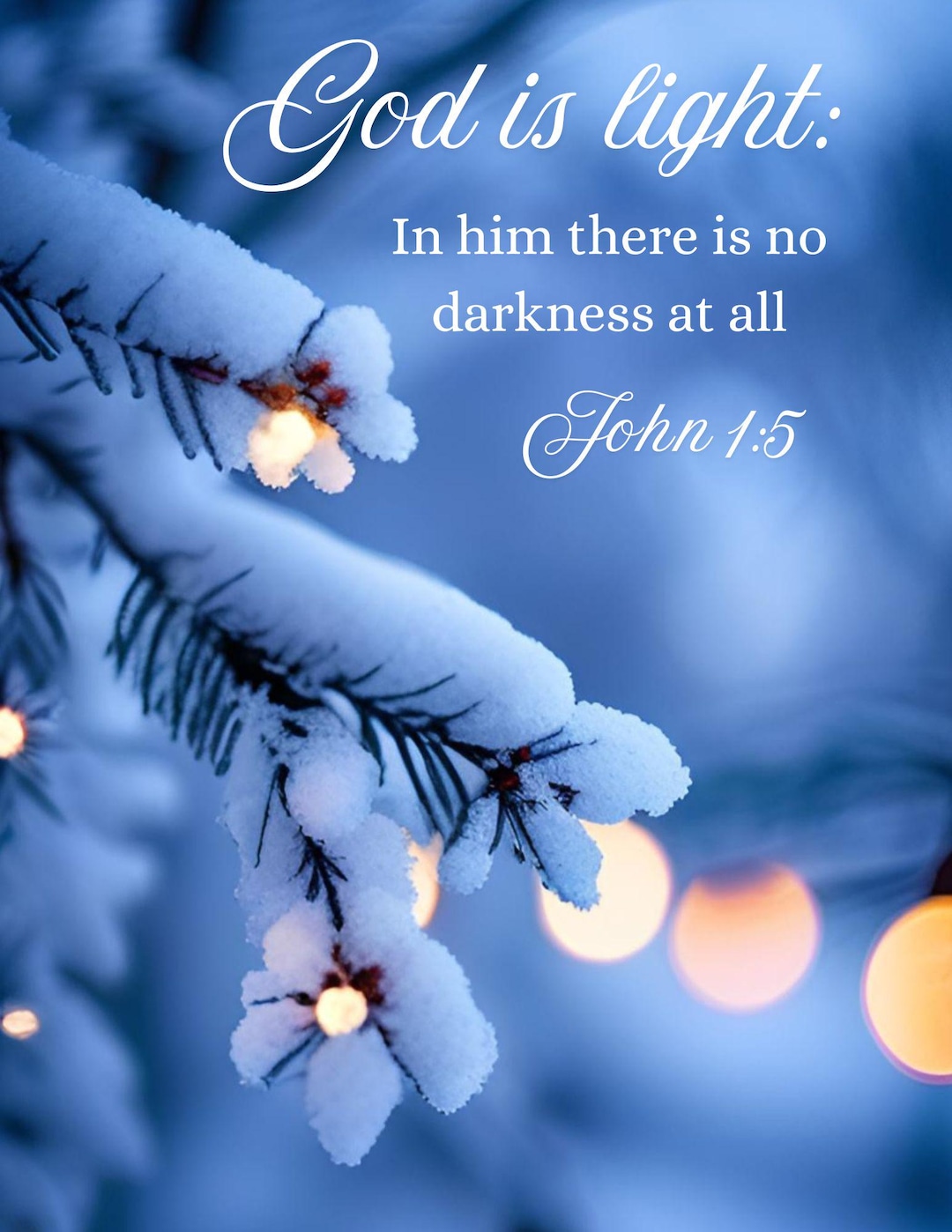 Instant Download | God is Light Christmas Art - Etsy